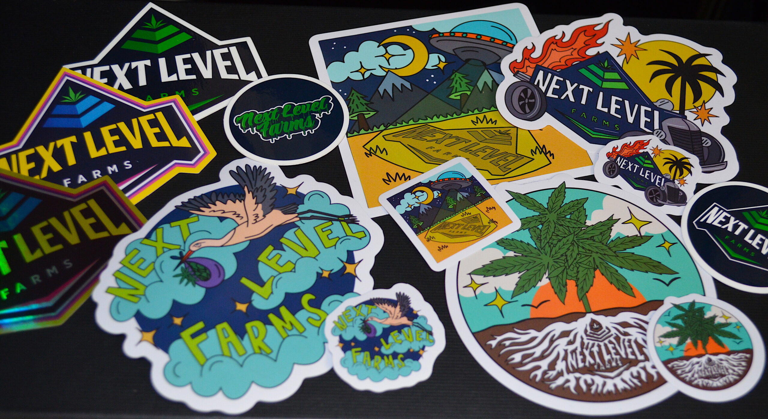 10 Piece Sticker Pack - Next Level Farm Design - Call 420 Delivery